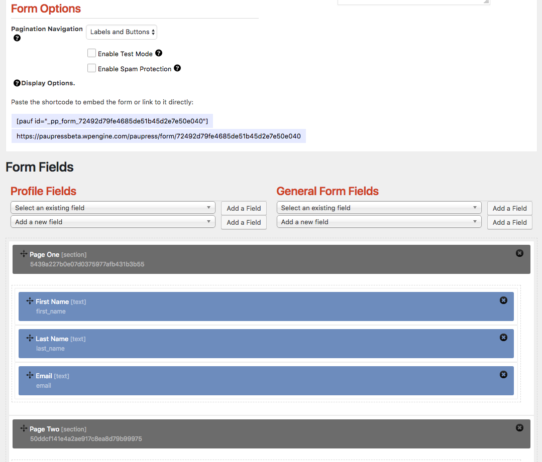 Presspoint CRM / Paginated Forms